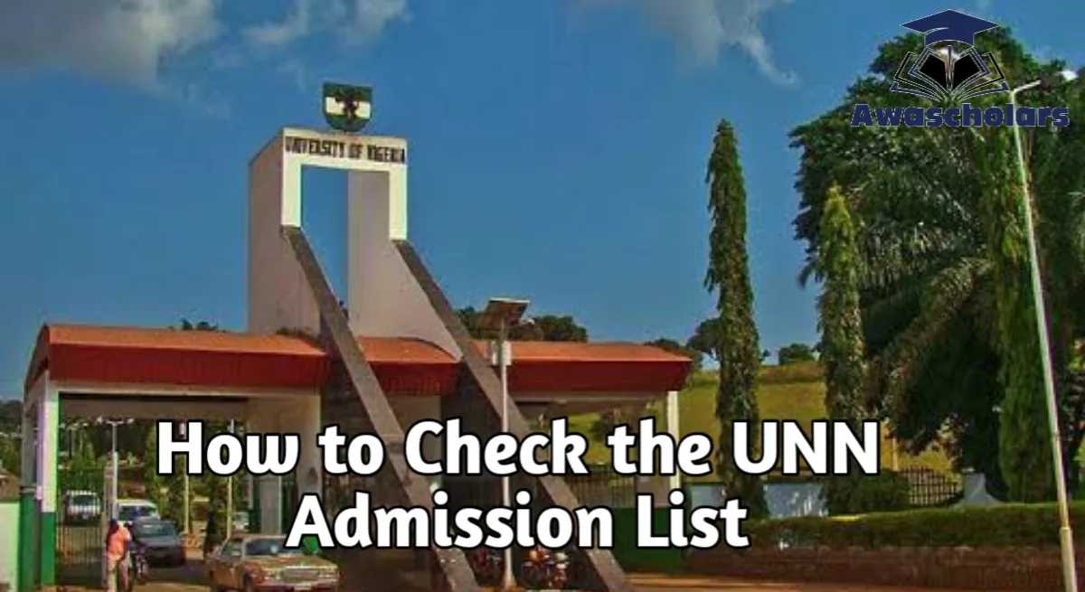How To Check The UNN Admission List 2025/2026